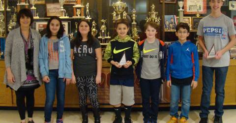Math Counts team wins trophy for 'Most Improved'