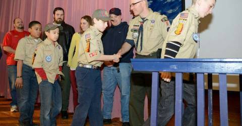 Cub Scouts graduate to Boy Scouts