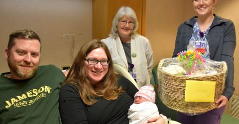 Welcome Emilia Cullen, year's first baby at Wayne Memorial