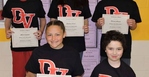Delaware Valley Middle School's March Students of the Month