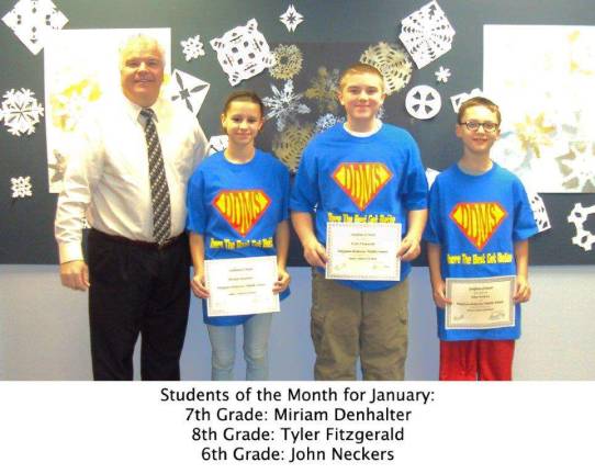 DDMS names Students of the MOnth