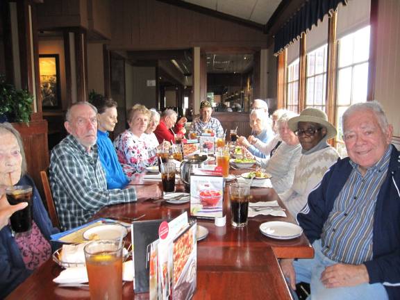 Seniors head to luncheon for regular outing