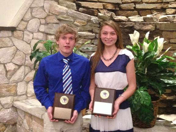 Sean Prudhoe and Isabella Wood honored as scholar-athletes