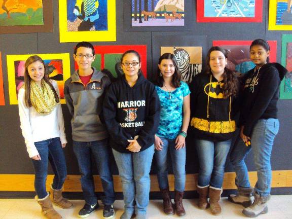 Student artwork on display