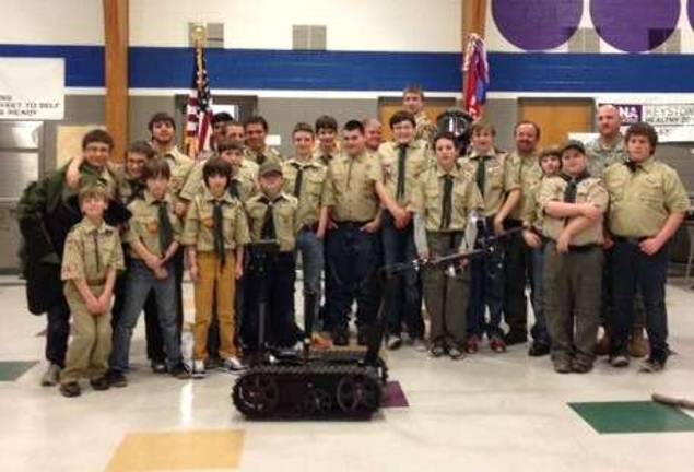 Scouts operate two U.S. Army robot systems