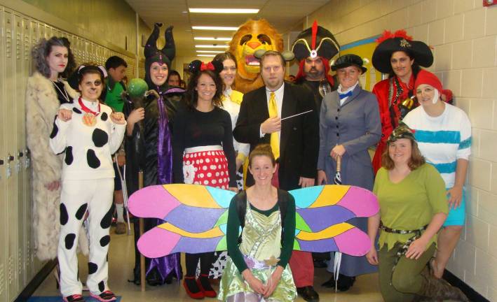 Teachers and seniors get into the Halloween spirit